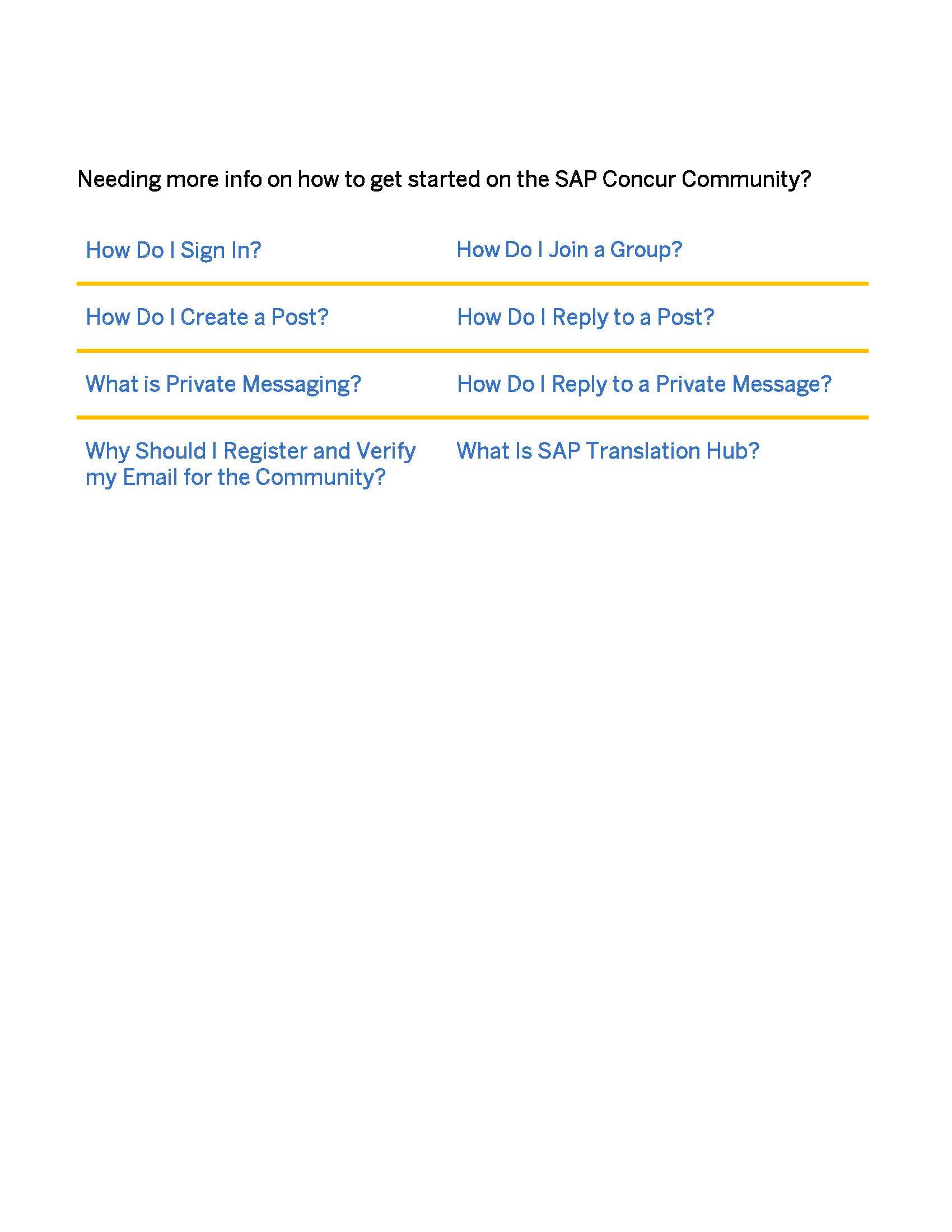 Get Engaged On The Sap Concur Community Sap Concur Community 